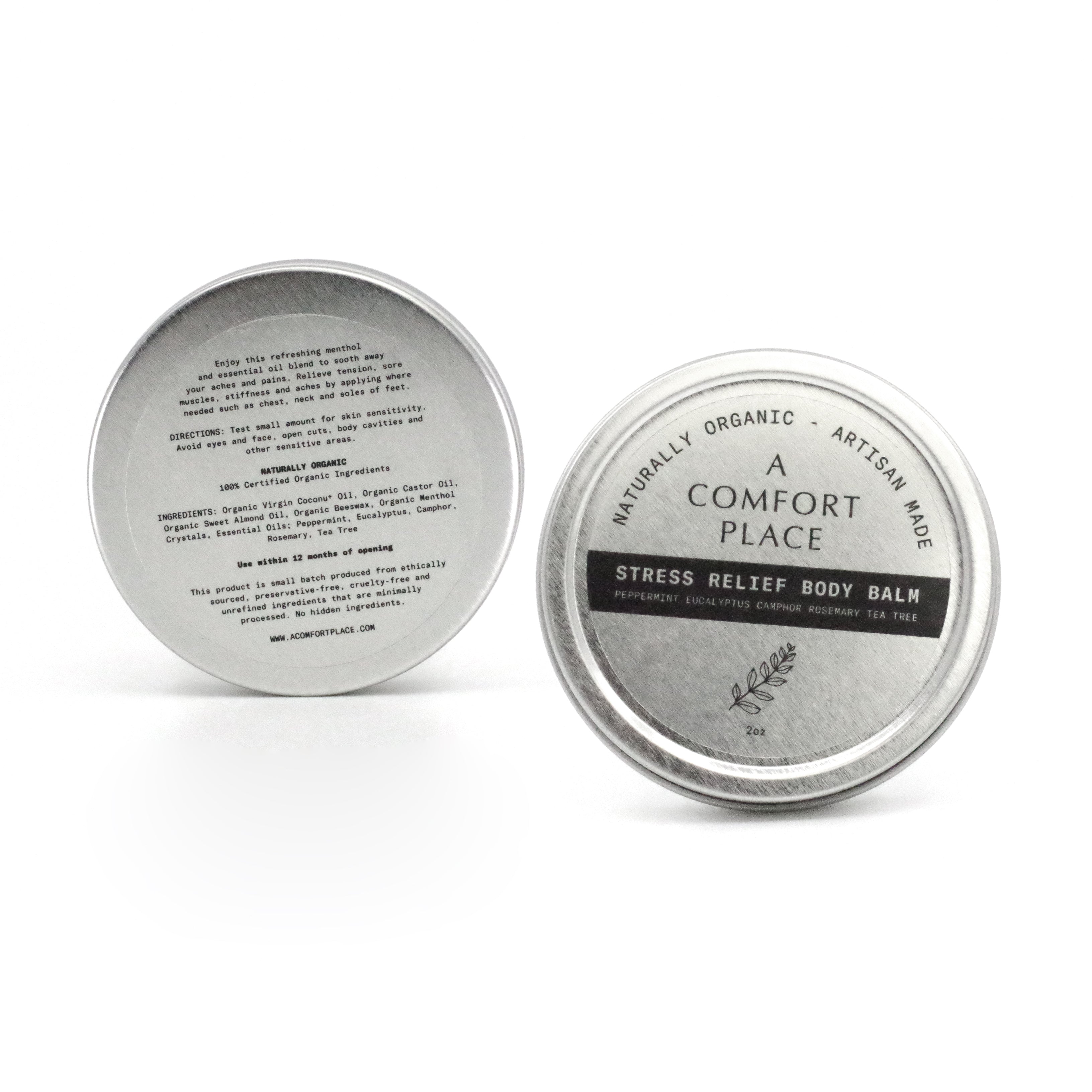 Organic Stress Relief Essential Oil Body Balm – A Comfort Place